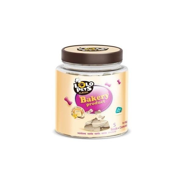Lolo Pets Ciastka dla psa kości S waniliowe w słoikach 210 g ...