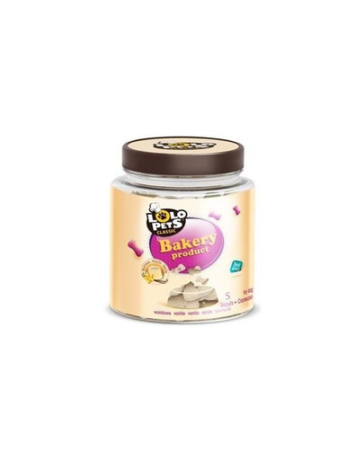 Lolo Pets Ciastka dla psa kości S waniliowe w słoikach 210 g ...